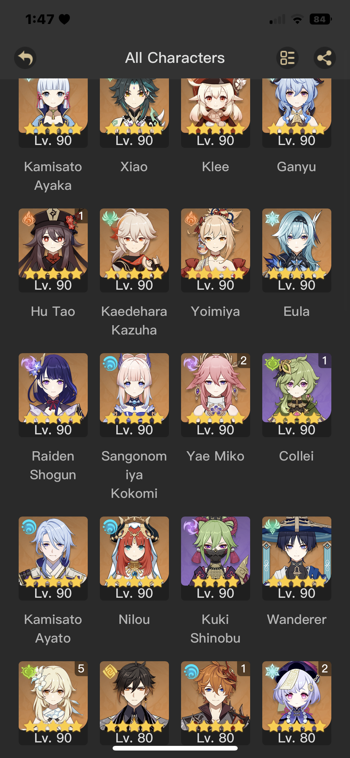 How much is my AR 59 account worth? Genshin Impact | HoYoLAB