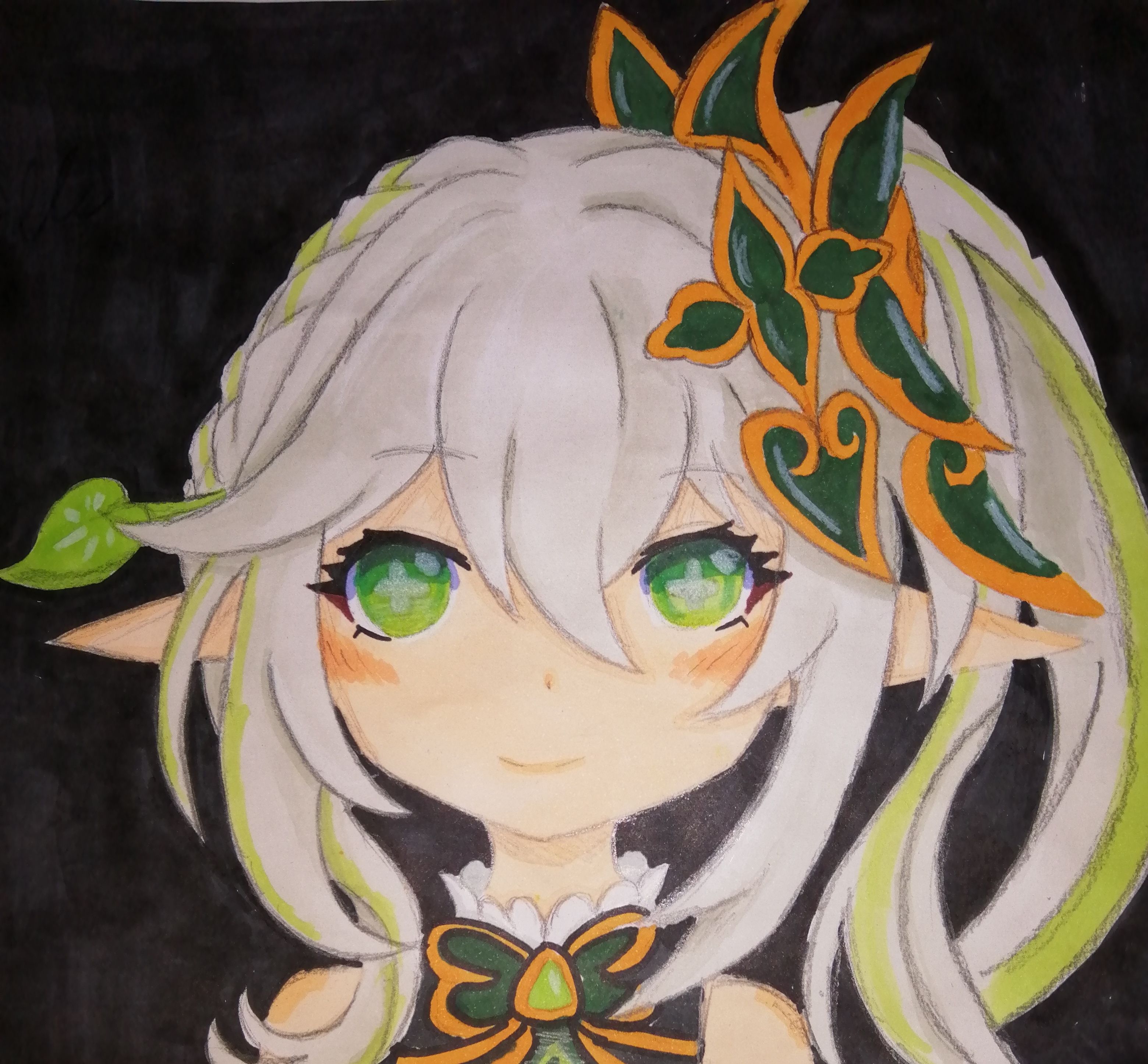 Nahida drawing from work lol Genshin Impact | HoYoLAB