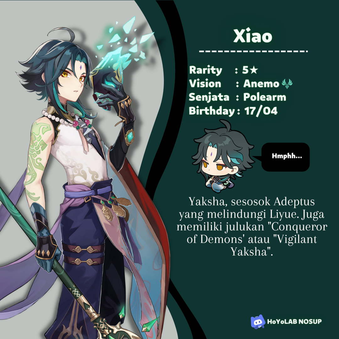 [Versi 3.4] Xiao Build | DPS Genshin Impact | HoYoLAB