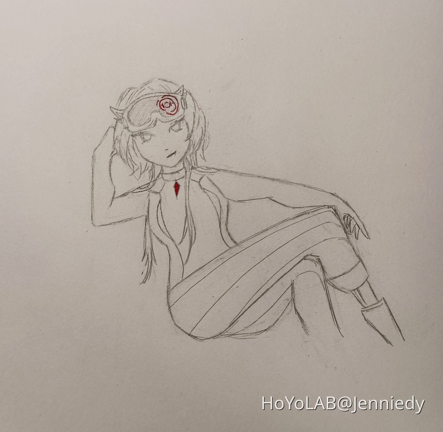 Drawing if harbingers were in real life #7 Sandrone/Marionette Genshin ...