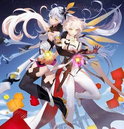 Kiana Kalsana and Asmoday (the unknown god) Genshin Impact | HoYoLAB