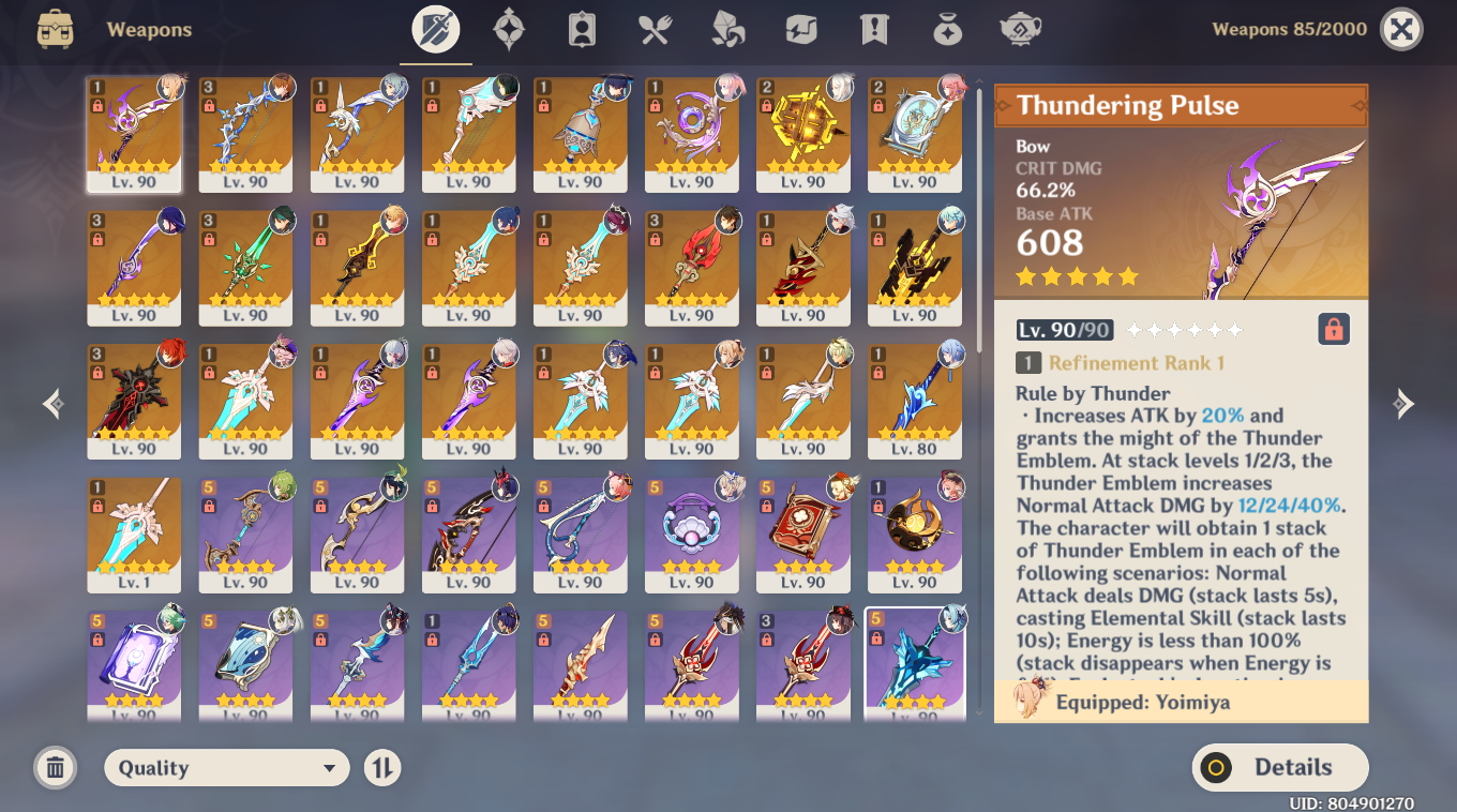 Weapons? Weapons. Genshin Impact | HoYoLAB