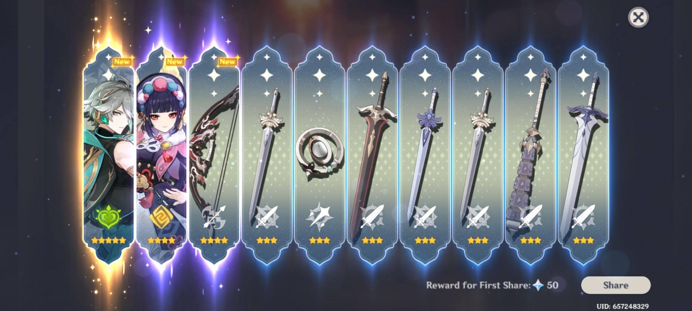 First 5 Star! Genshin Impact | HoYoLAB