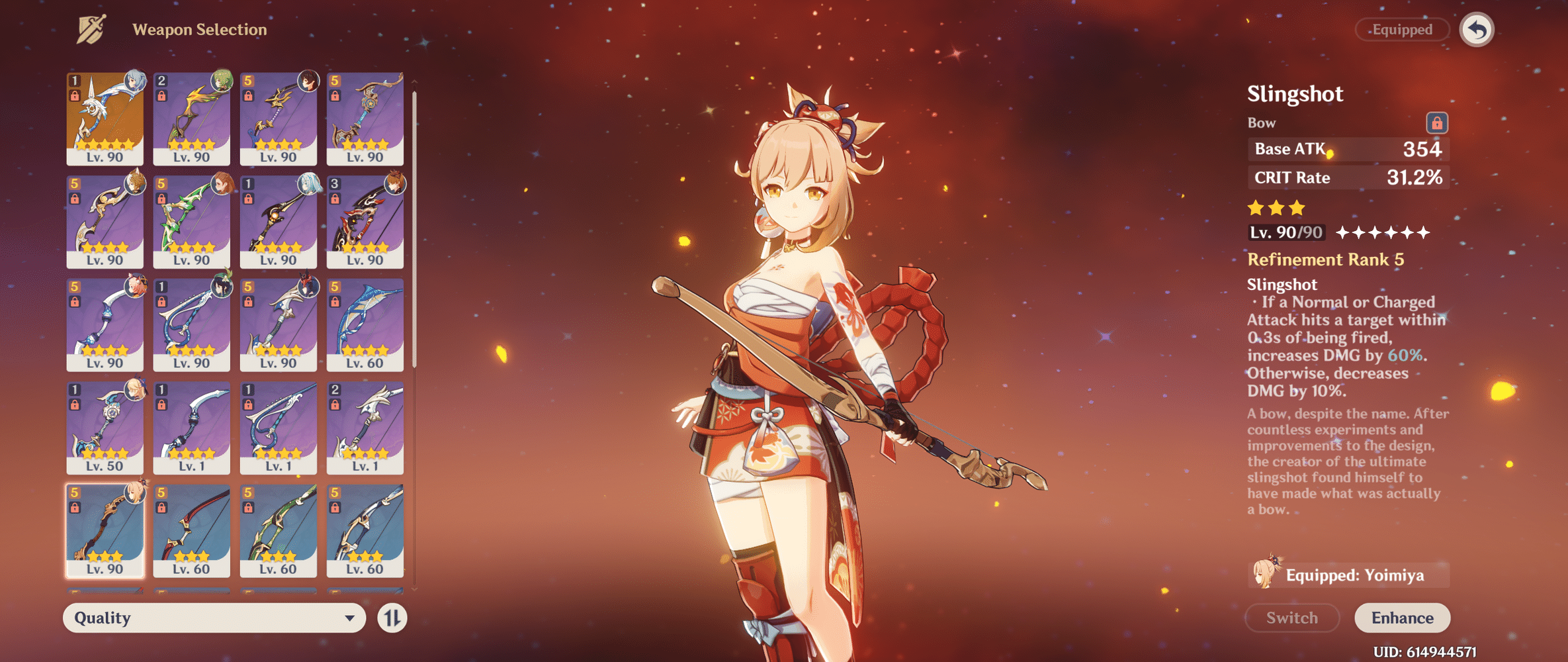 Yoimiya (Shimenawa's Reminiscence) weapon variety. Genshin Impact | HoYoLAB