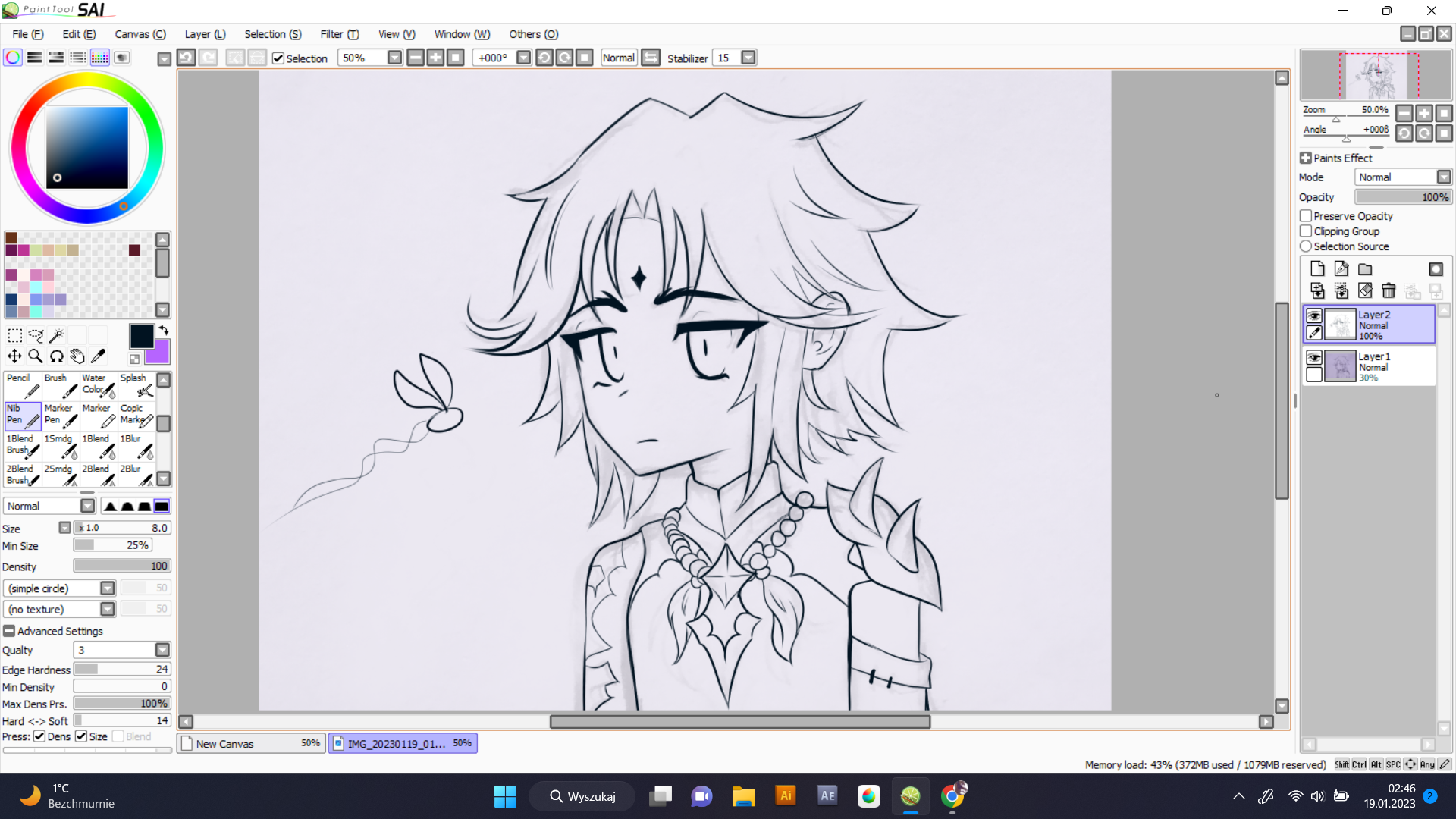 Xiao chibi sketch Genshin Impact | HoYoLAB