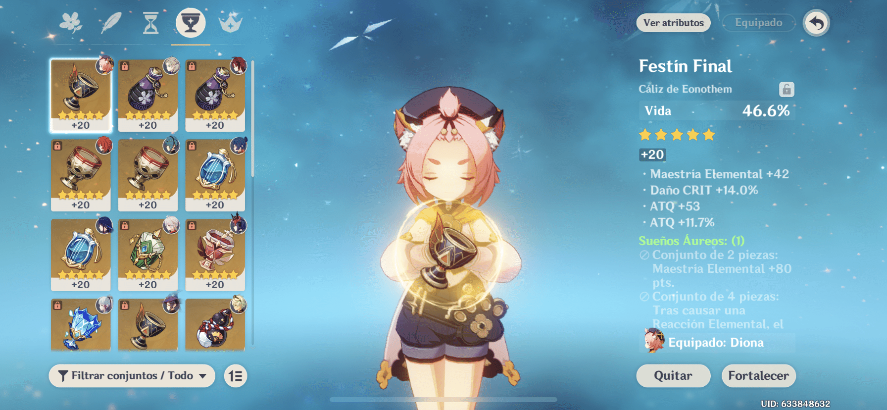 Mi Diona build ️ Genshin Impact | HoYoLAB