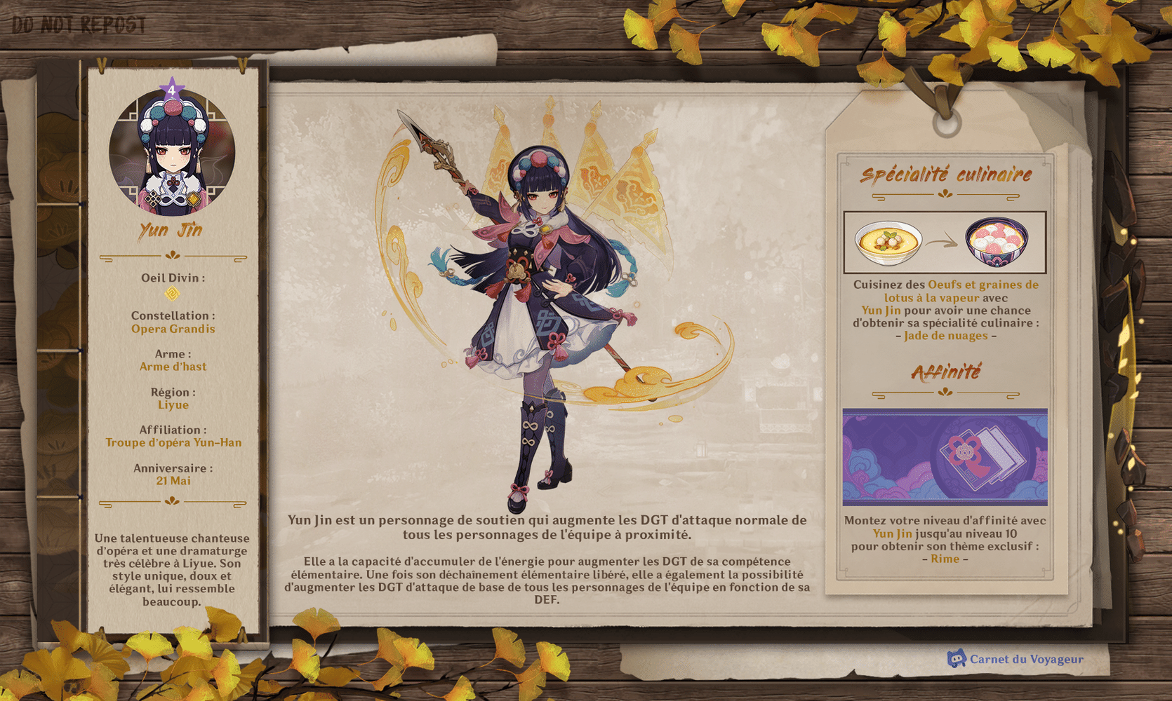 [Version 3.4] Yun Jin | Guide complet : Buffer / Batterie Genshin Impact | HoYoLAB