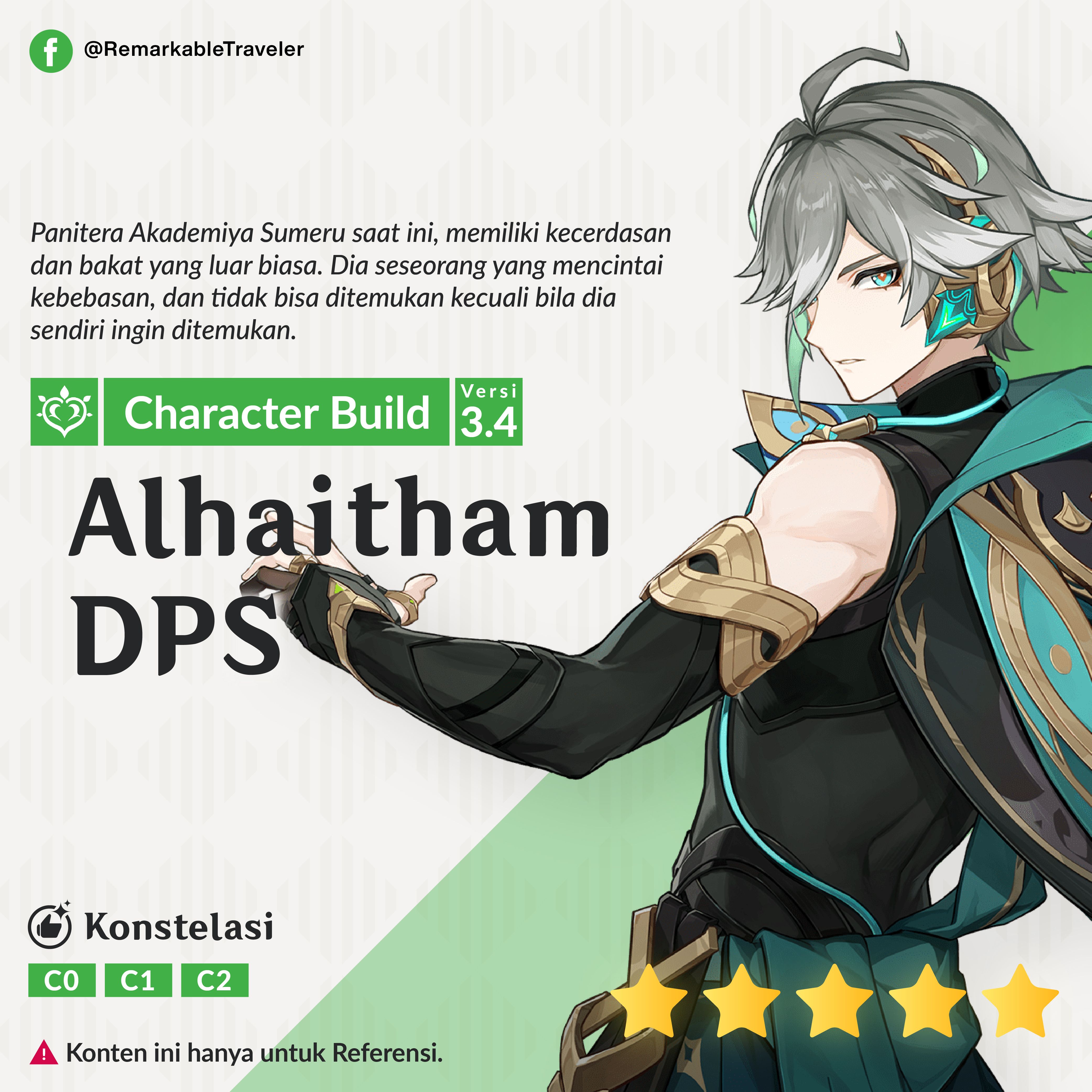 [Mini Guide] Character Build: Alhaitham DPS [Build Karakter Alhaitham ...