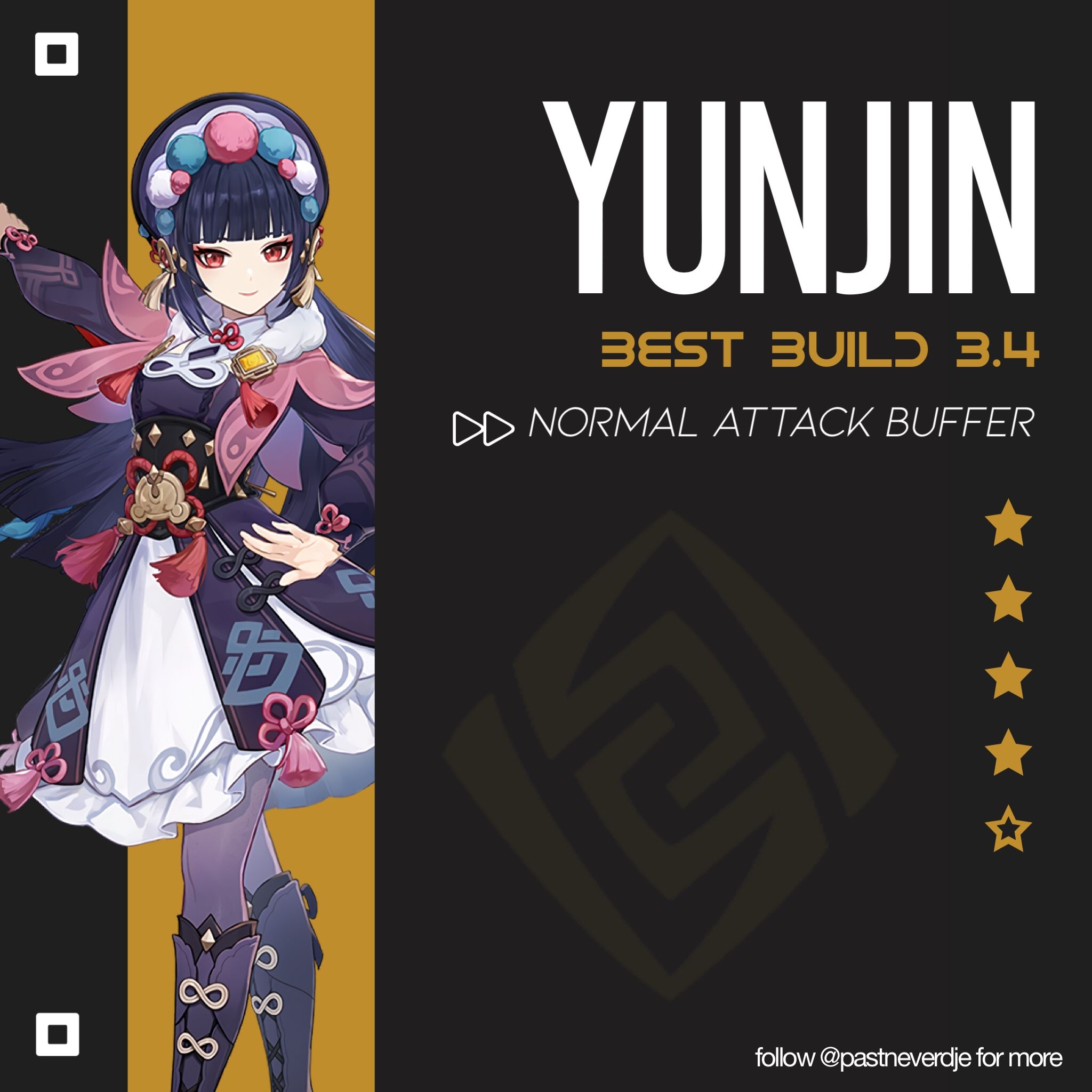 [Version 3.4] Yun Jin - best build normal attack buffer Genshin Impact ...