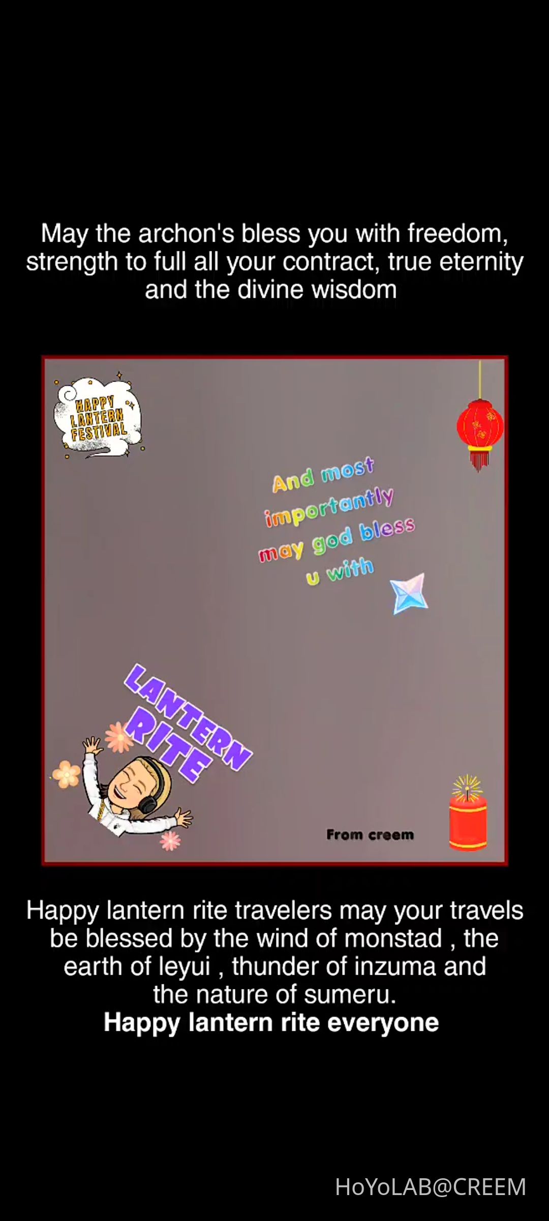 happy lantern rite Genshin Impact | HoYoLAB