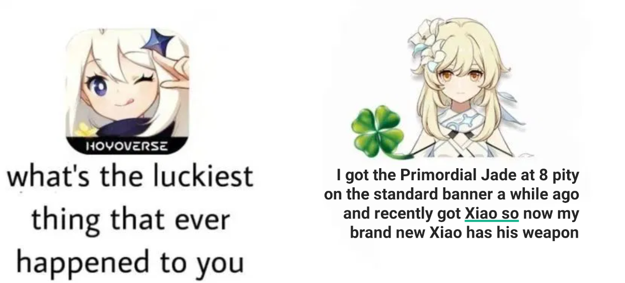 My friend is crying with their white tassle Xiao Genshin Impact | HoYoLAB