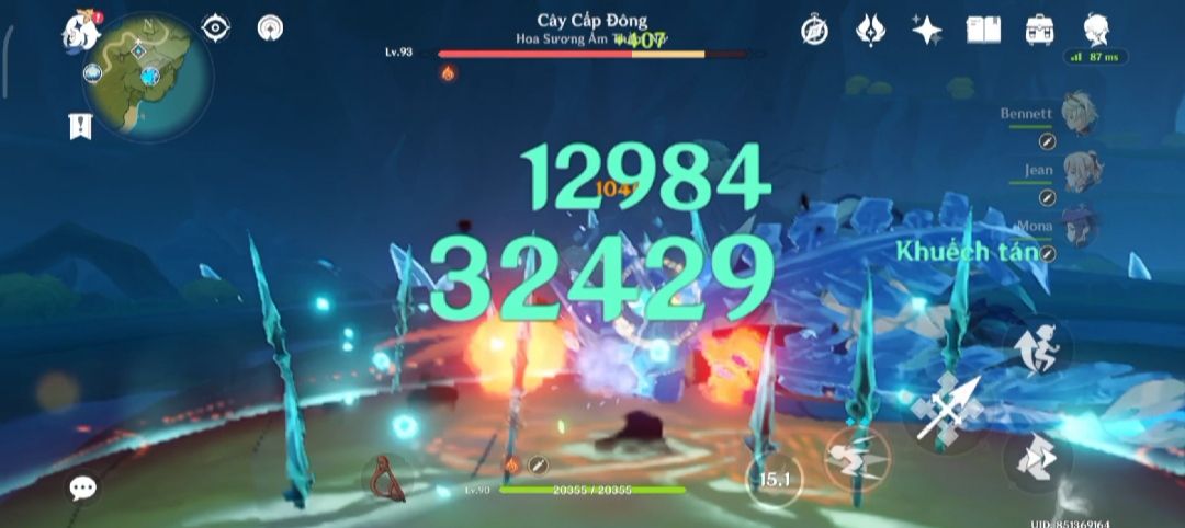 full buff mới đánh đc cây cấp đông chỉ vs 4 dập thình công nhỏ nhoi của ...