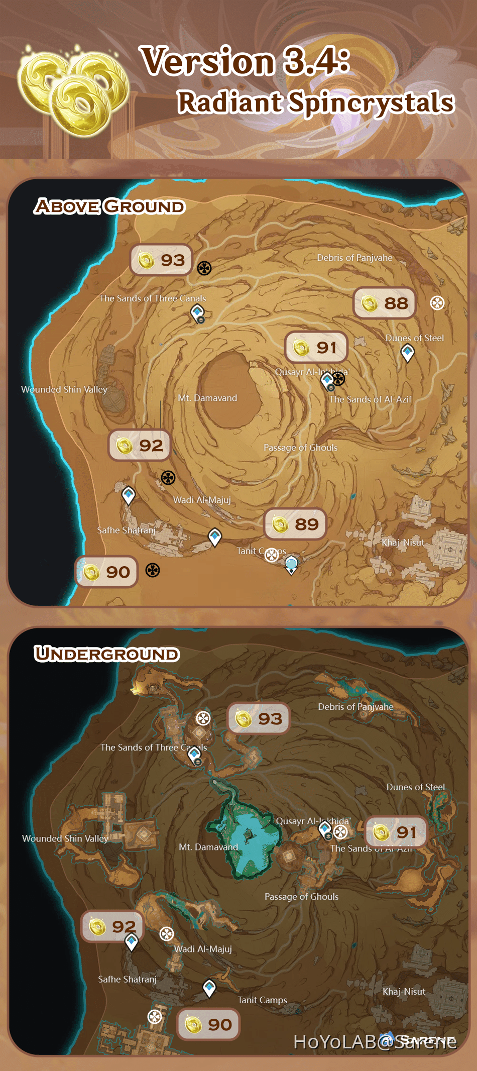 [Version 3.4] All 6 New Radiant Spincrystal Locations (88 - 93) Genshin ...