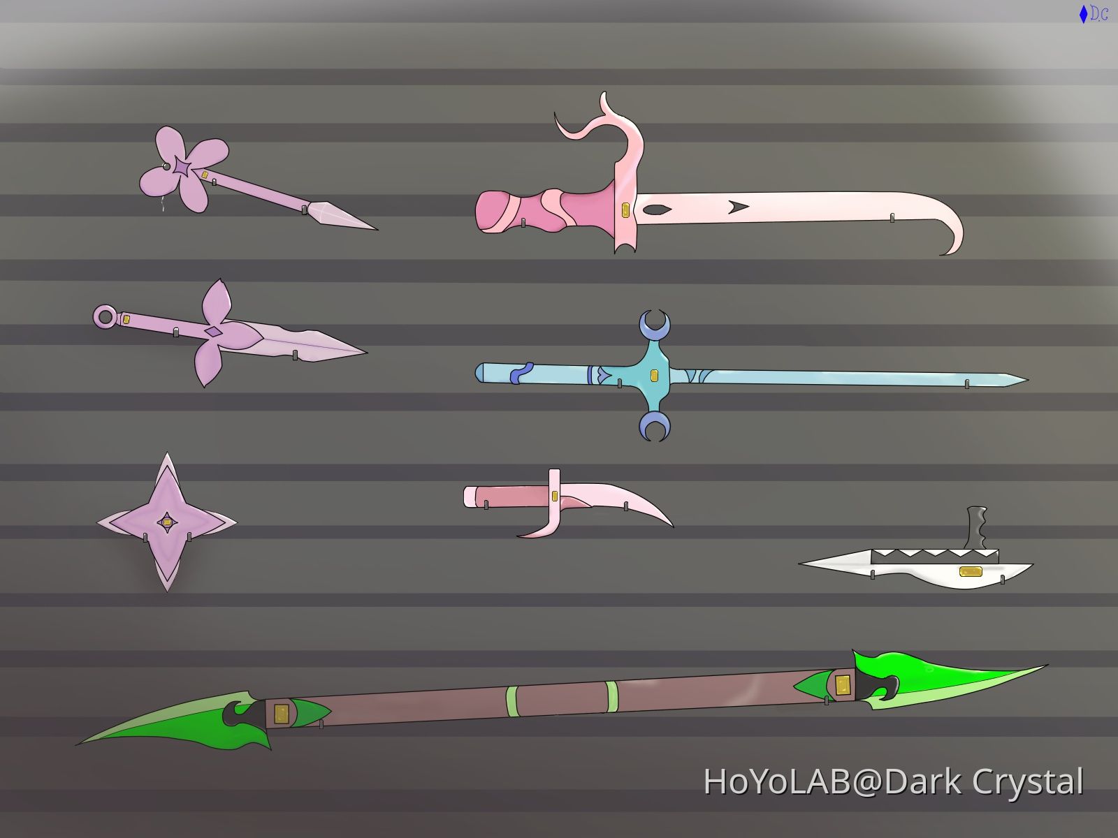 BottleMi's Color weapons Set 1 [Topaz Series] | HoYoLAB