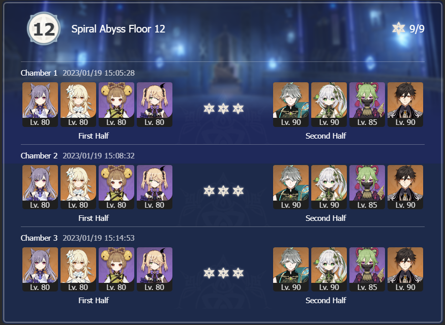 3.3 Spiral Abyss | Keqing & Alhaitham Quicken Teams | Floor 12 | 9 ...