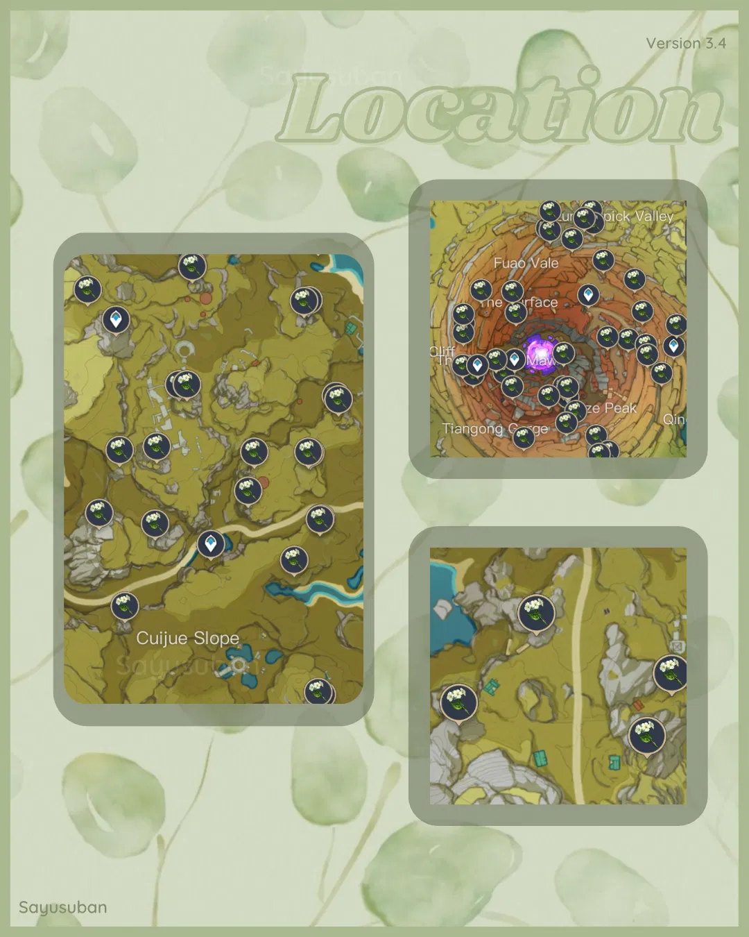 {3.4} Qingxin locations🌷 Genshin Impact | HoYoLAB
