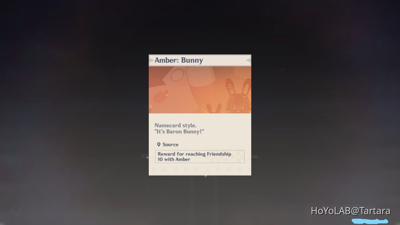 Amber Namecard Genshin Impact | HoYoLAB
