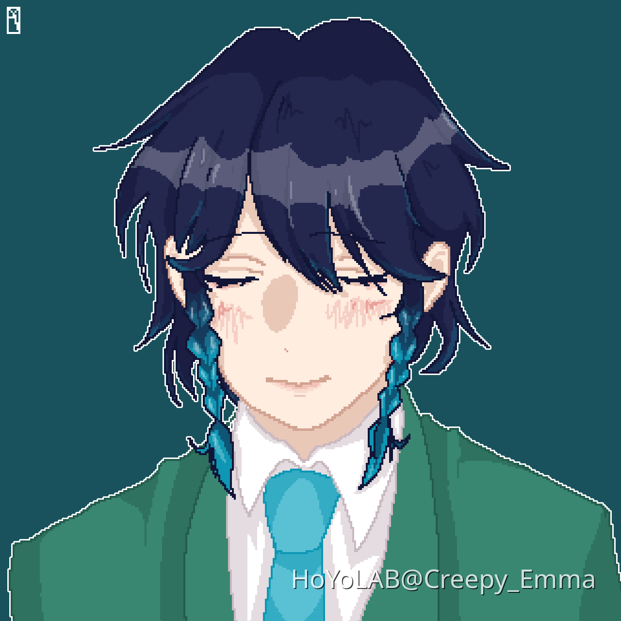 Venti pixel art fanart Genshin Impact | HoYoLAB