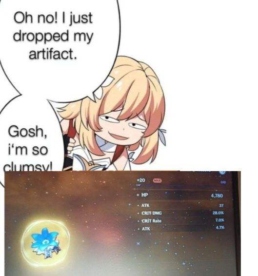 My bro got this nice artifact and now it's a meme Genshin Impact | HoYoLAB