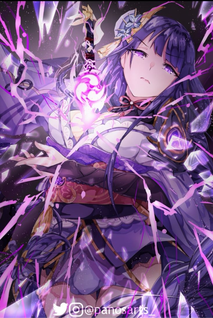 Raiden shogun fanart 💜archon Genshin Impact | HoYoLAB