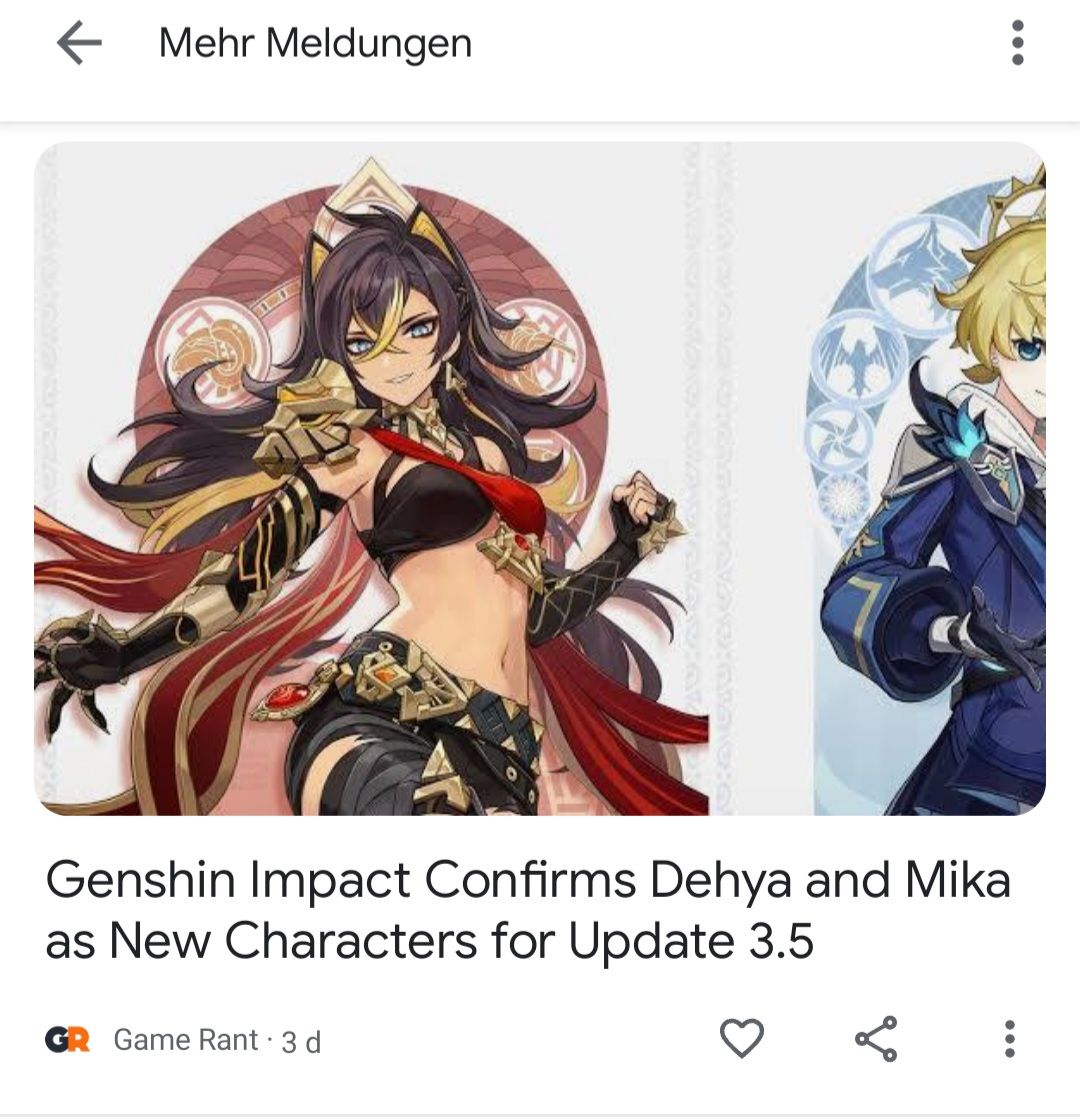 And I always thought dehya already exists as a playable character- Genshin Impact | HoYoLAB
