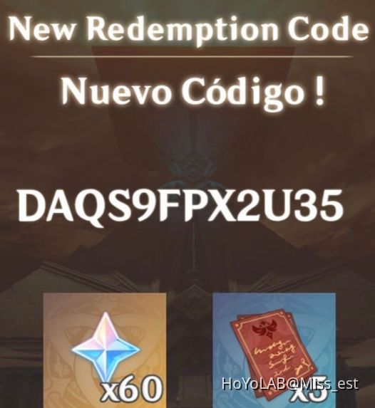 New redemption code Genshin Impact | HoYoLAB