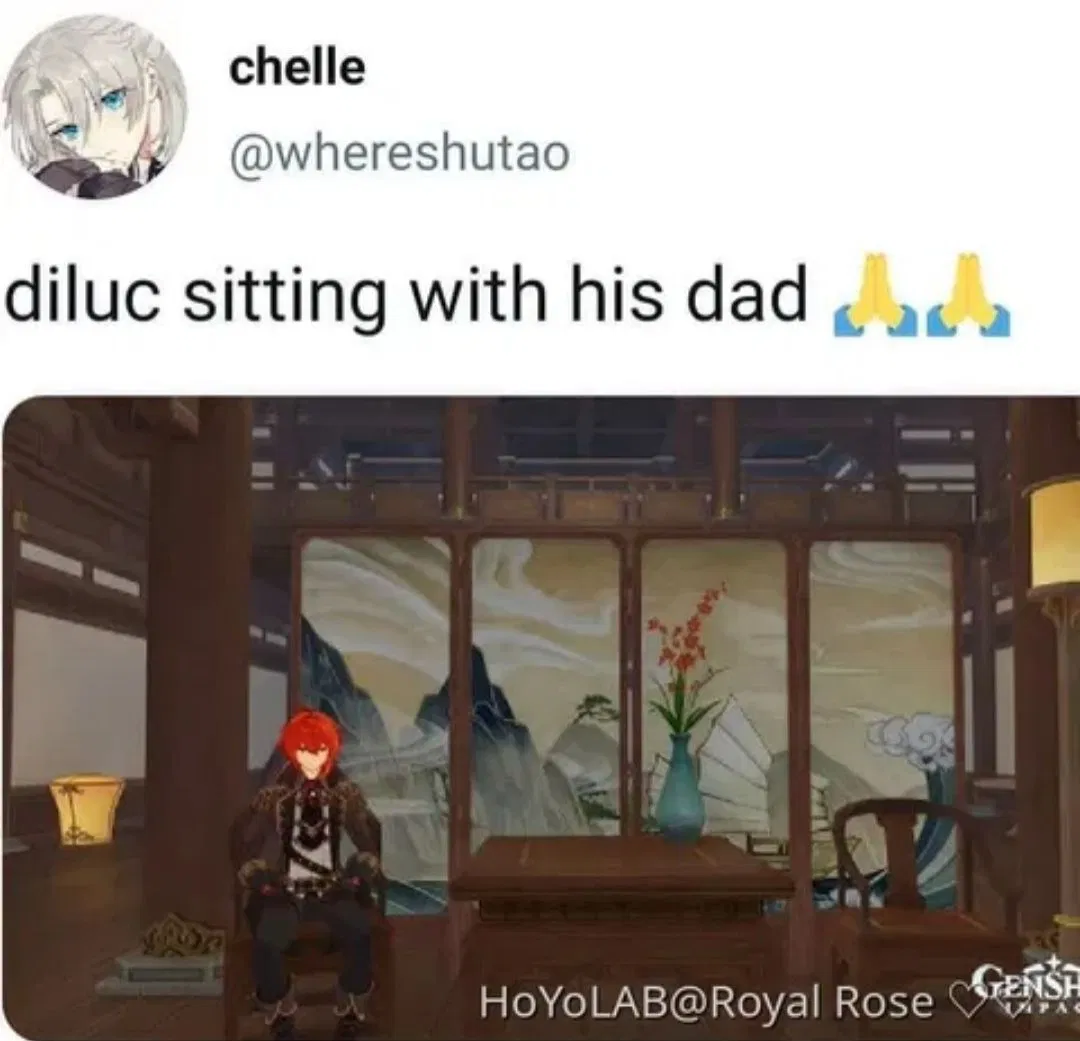 memes that made diluc's father come back to life Genshin Impact | HoYoLAB
