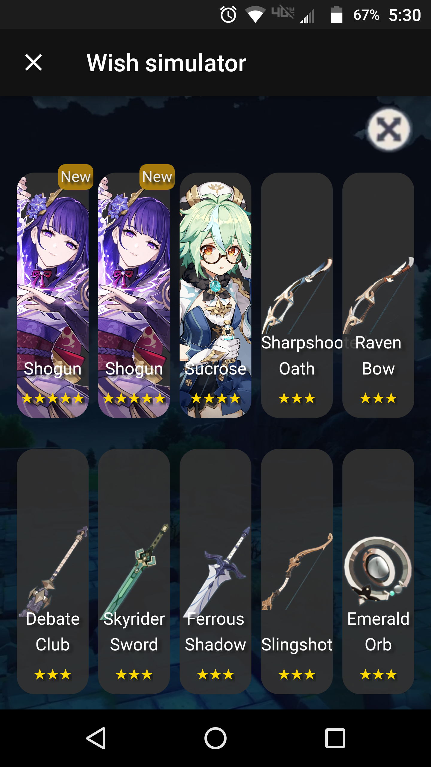 Wish simulation Genshin Impact | HoYoLAB