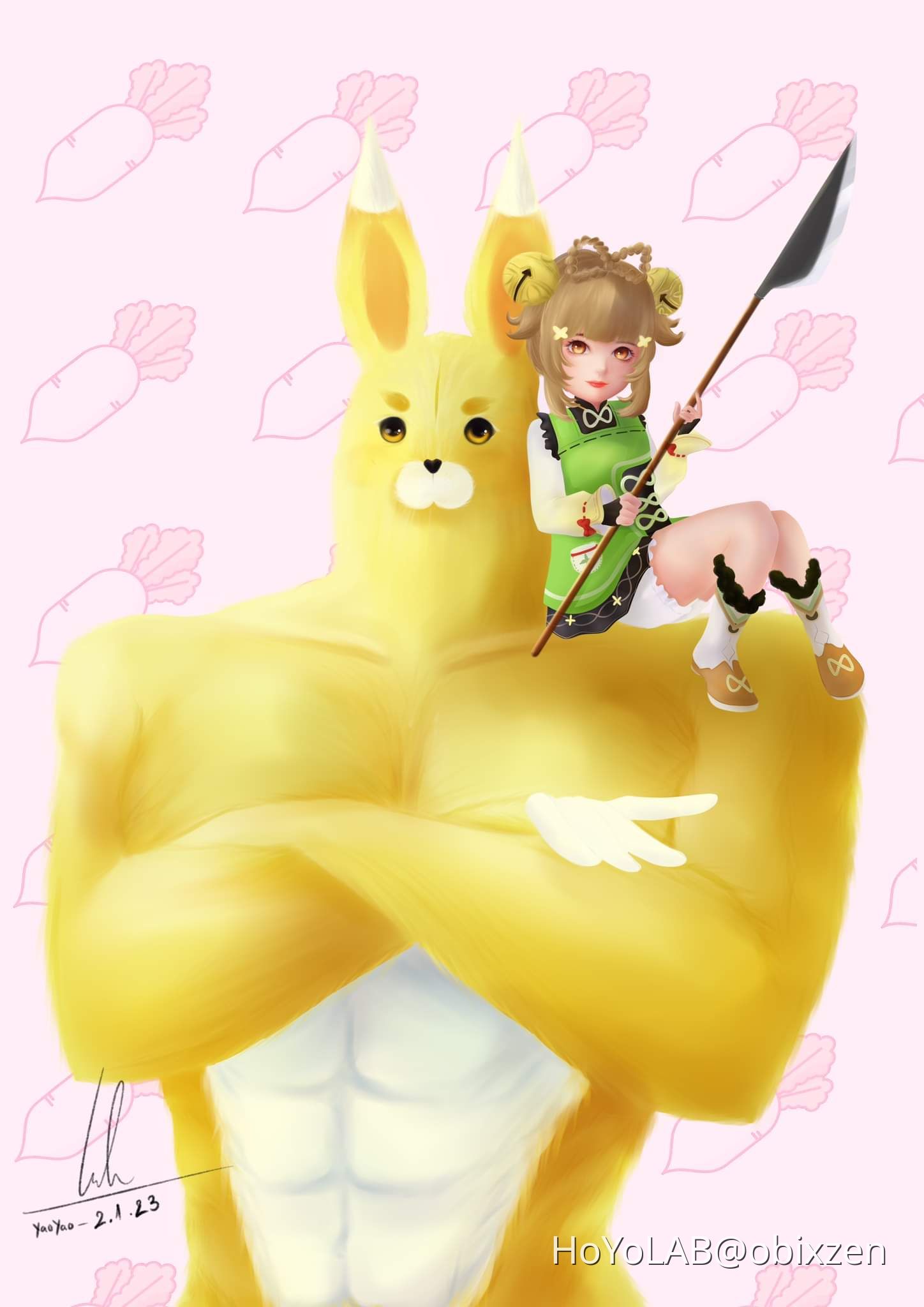 Yaoyao & Big Yuegui /` (o･ω･o) Genshin Impact | HoYoLAB