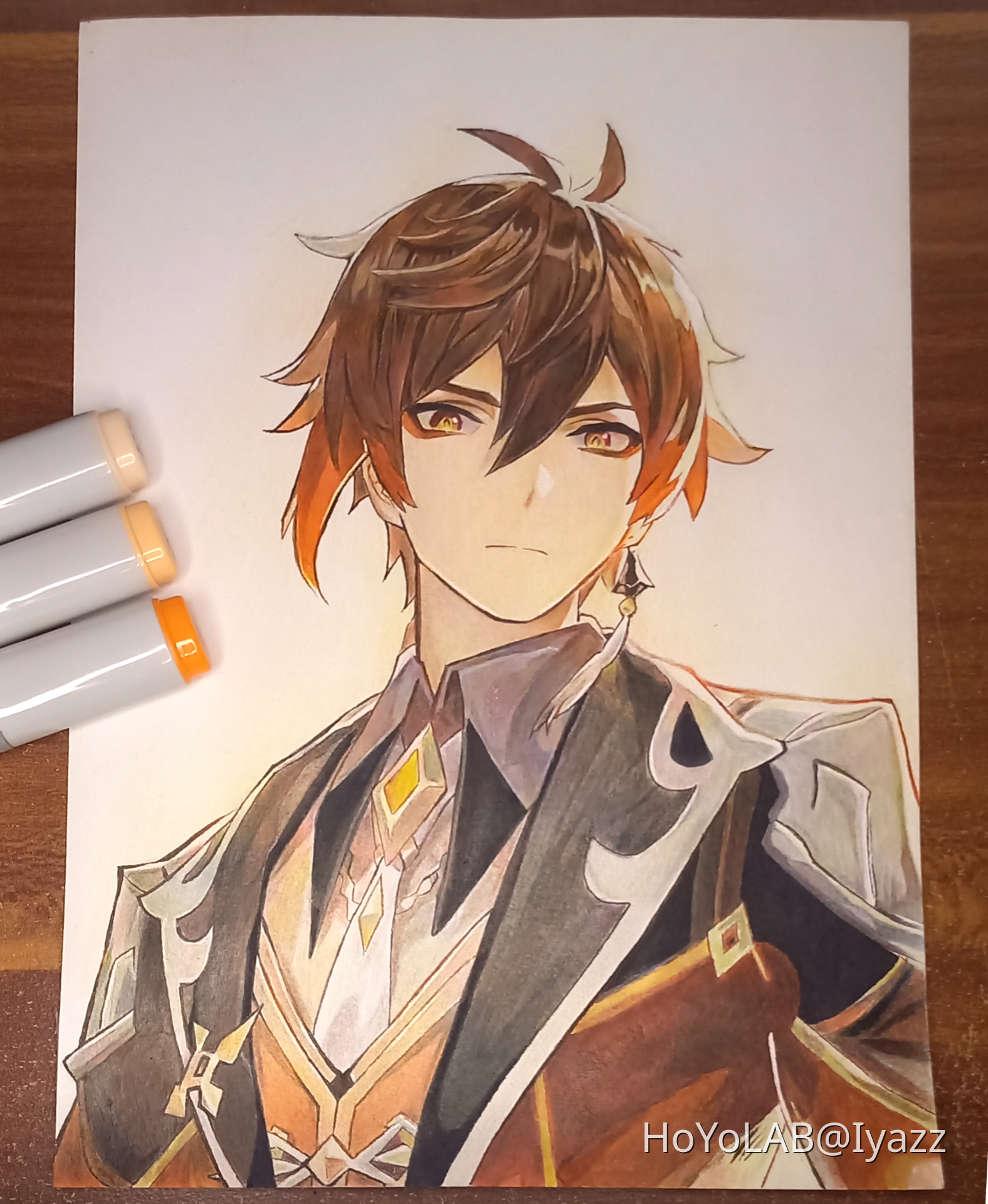 Zhongli drawing Genshin Impact | HoYoLAB