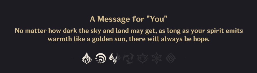 A message for "You" Genshin Impact | HoYoLAB