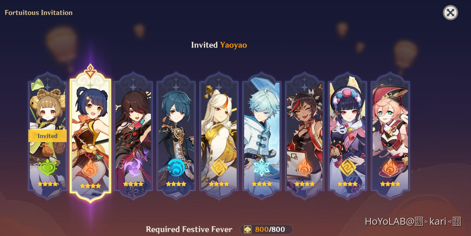 Festive Fever Character Constellations Genshin Impact | HoYoLAB