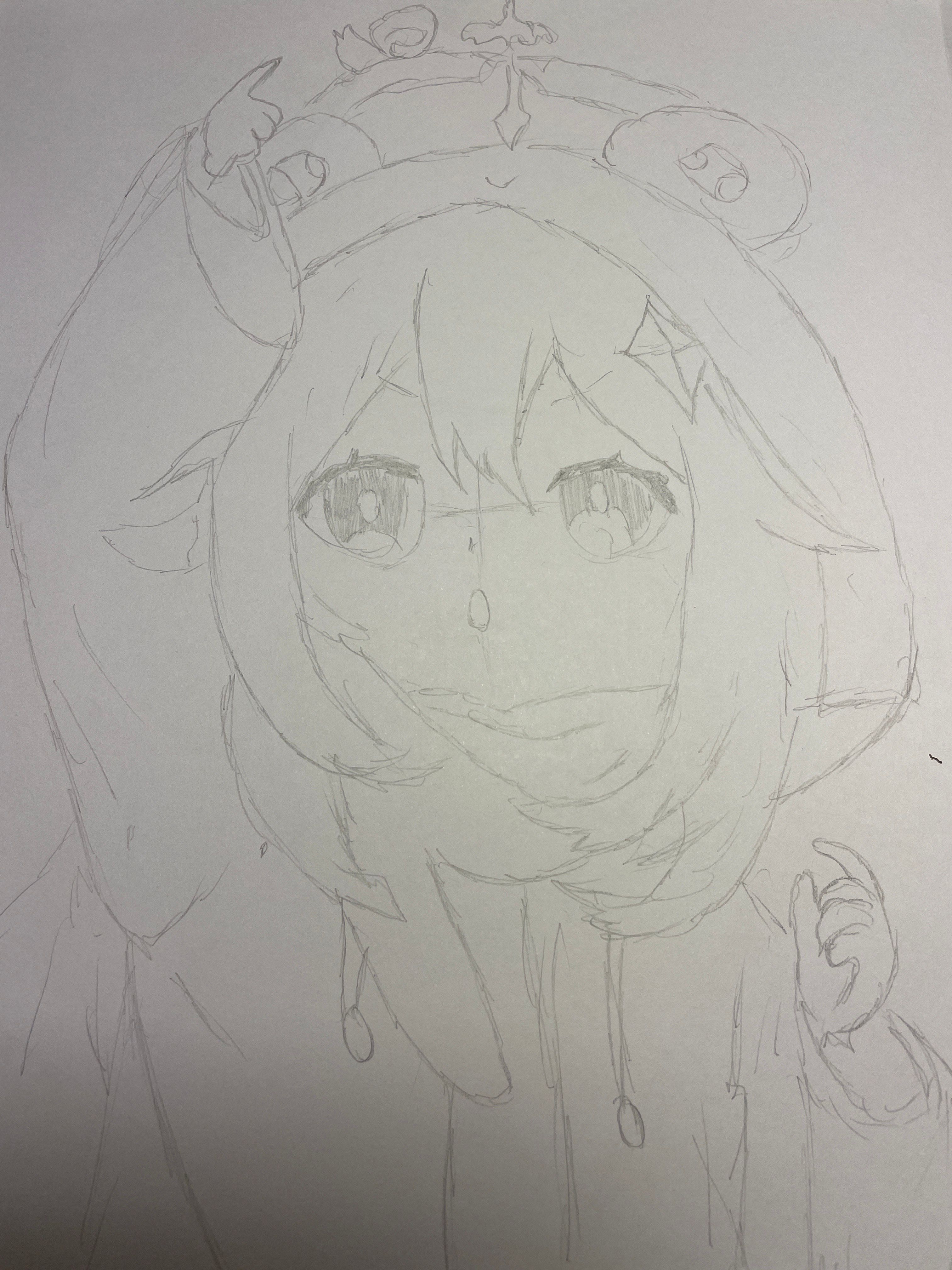 Entry 1 - (bad/ok sketch of paimon) Genshin Impact | HoYoLAB