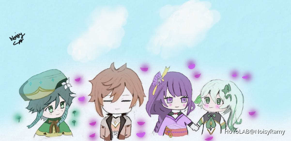 Chibi Archons Fanart Hope you like it !! Genshin Impact | HoYoLAB