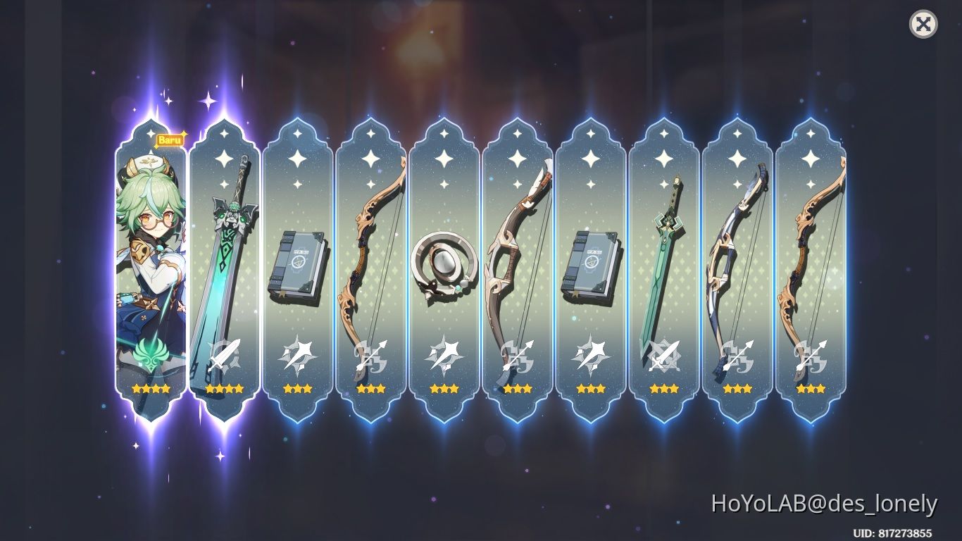 Gacha Acquaint fate 10x Pic 1-3 Interwined fate 10x Pic 4,5 Interwined ...