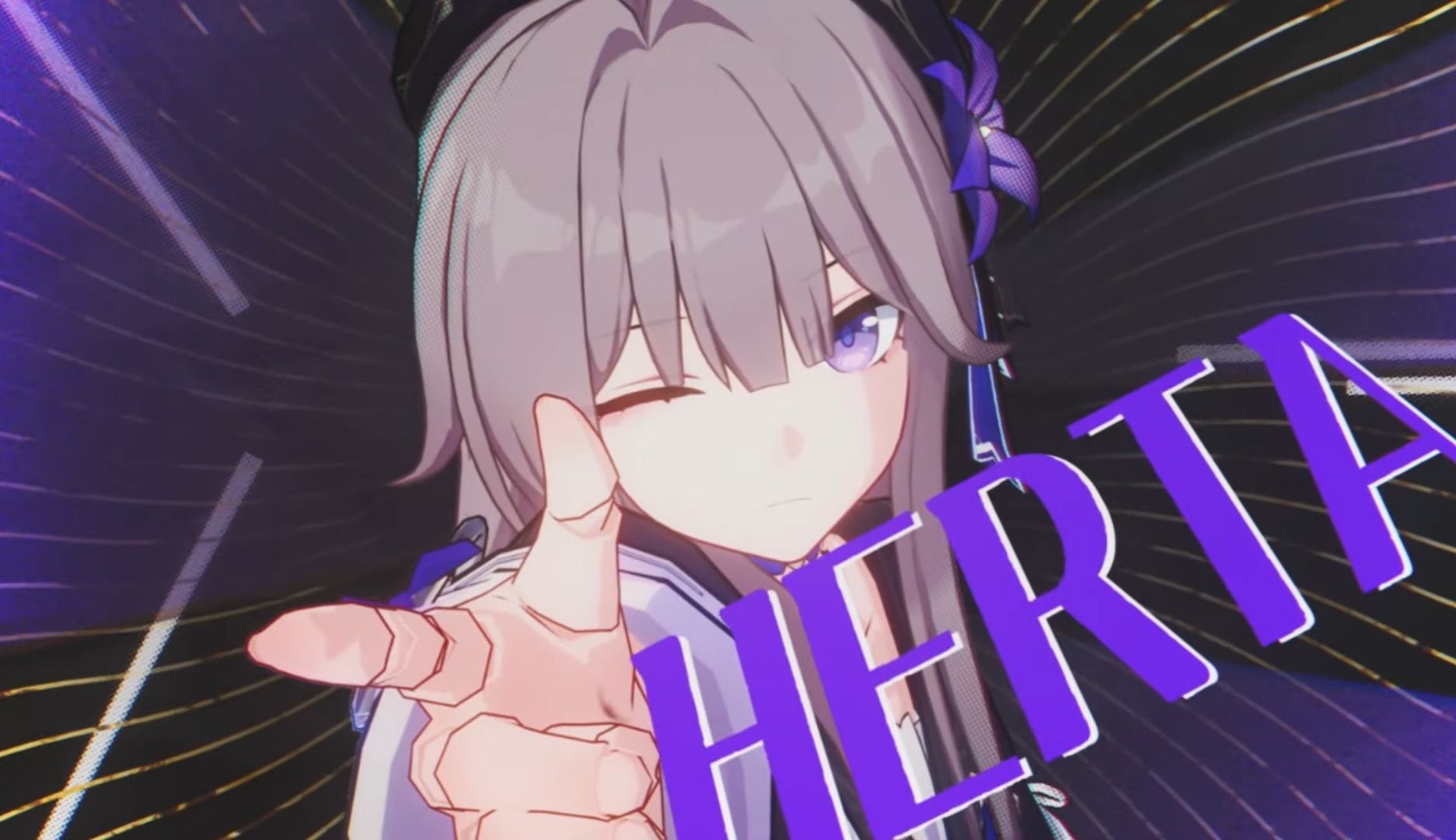 Herta doing the pointing thing Honkai: Star Rail | HoYoLAB