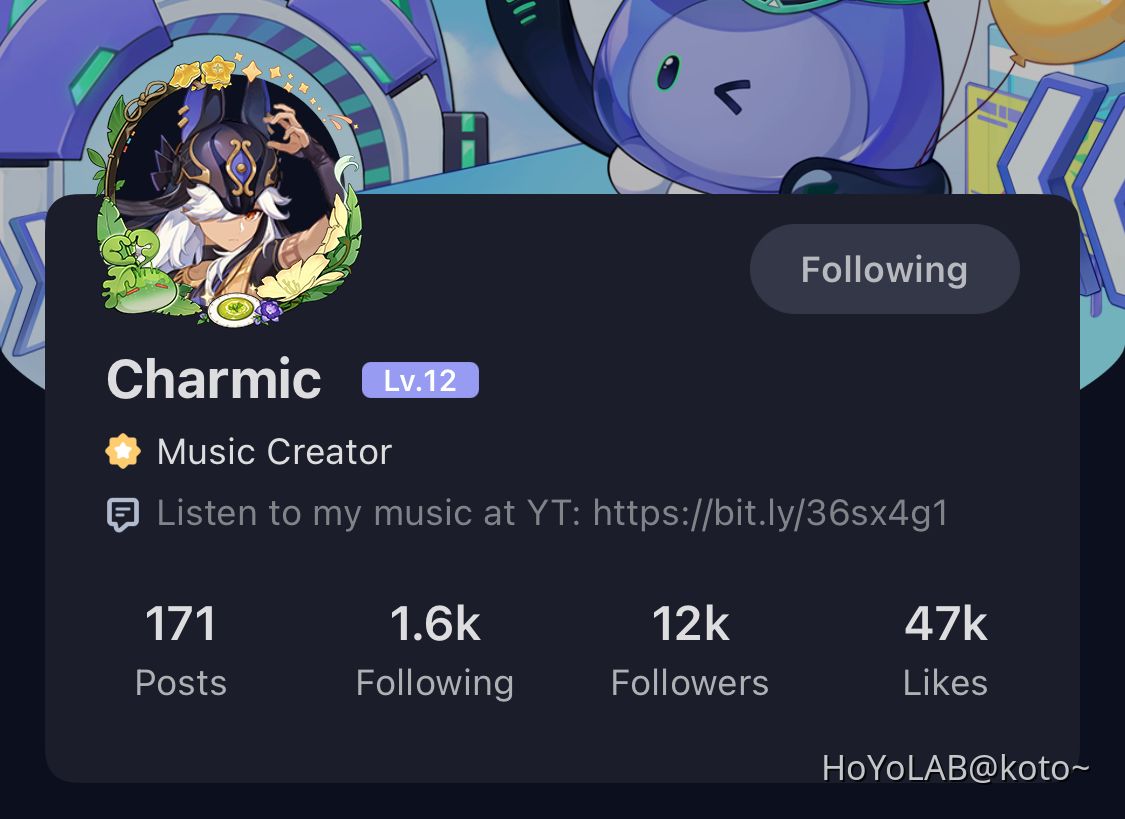 Follow this Music Creator! Such an awesome artist! | HoYoLAB