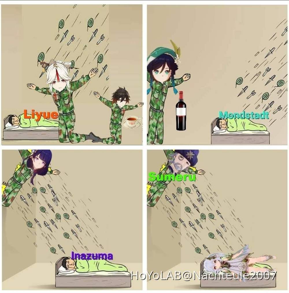 Some Archon memes I found on the street Genshin Impact | HoYoLAB