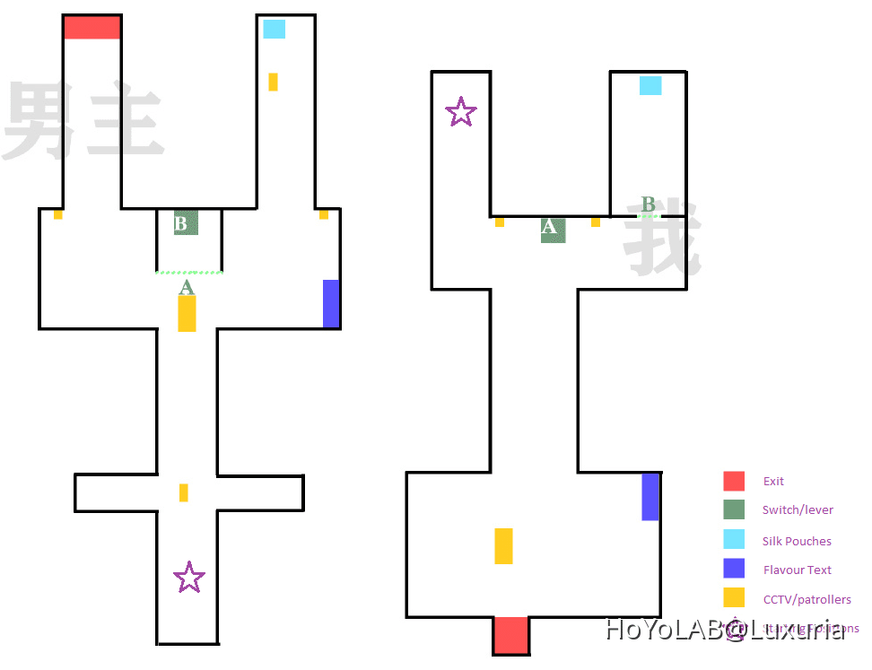 Blizzardous Threads of Red Villa Courtyard maps and walkthrough Tears ...
