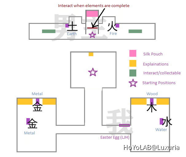 Blizzardous Threads of Red Villa Courtyard maps and walkthrough Tears ...