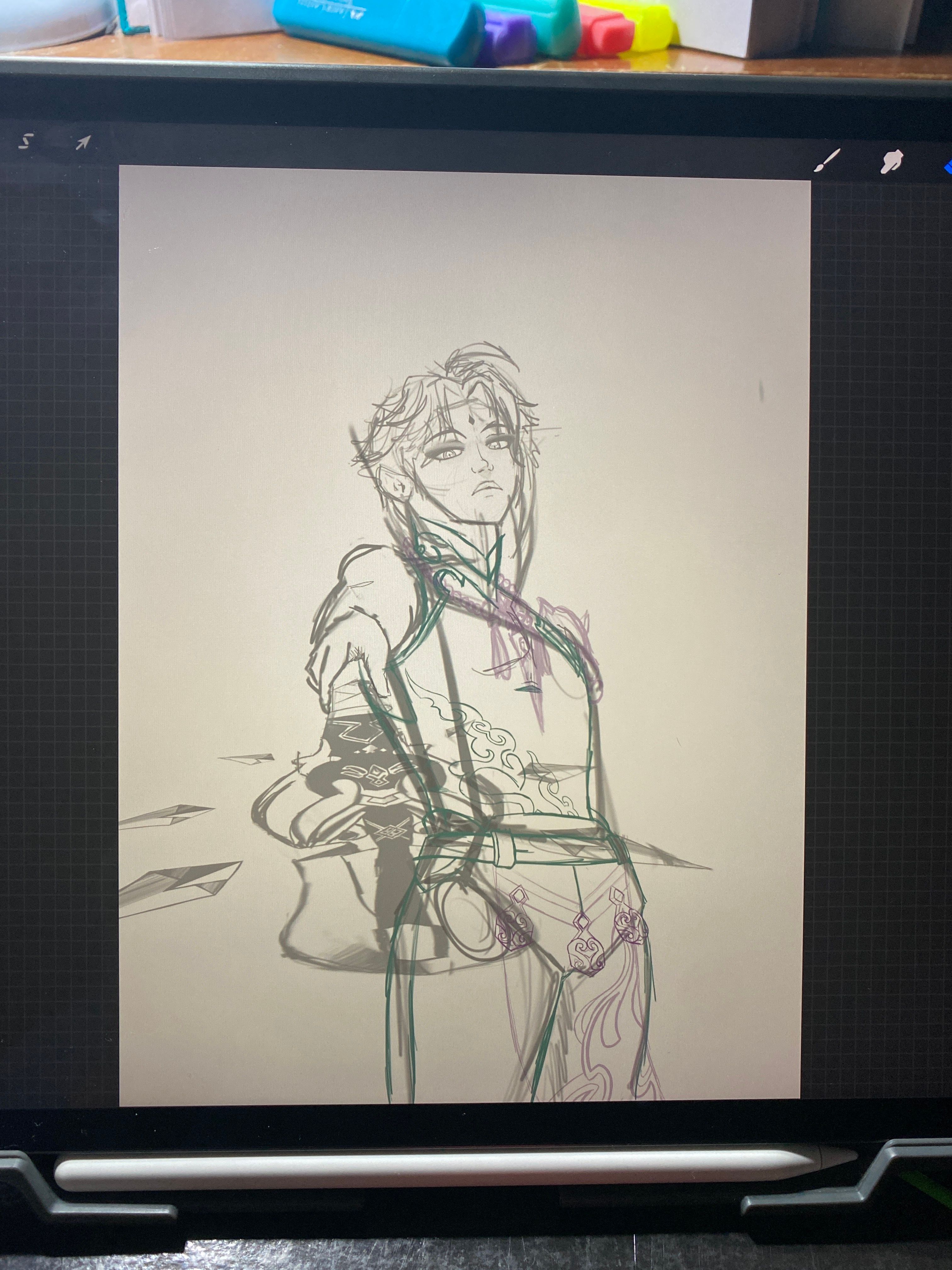 Drawing Xiao Genshin Impact | HoYoLAB