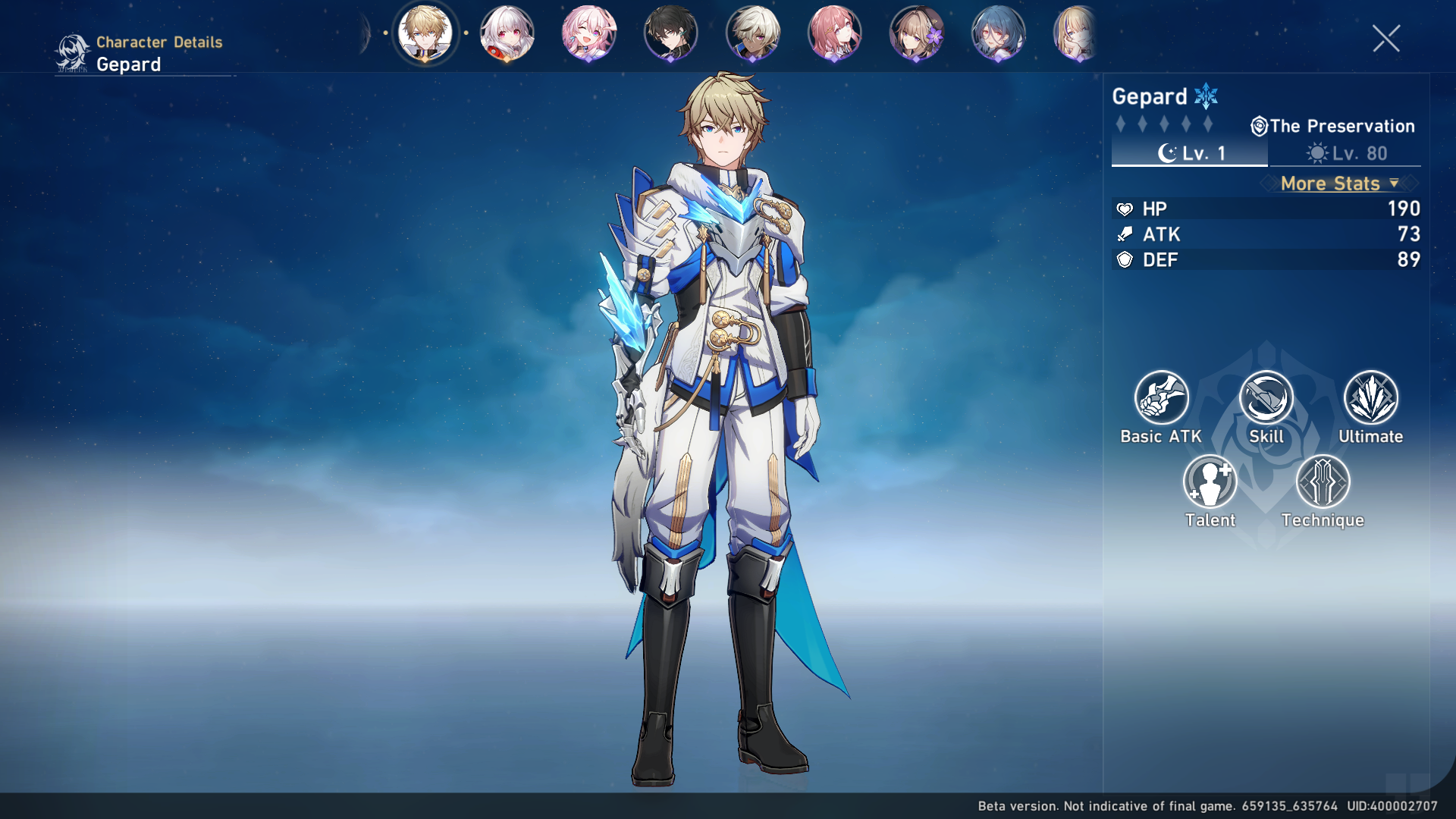 GEPARD Detailed Reference (s) Honkai: Star Rail | HoYoLAB