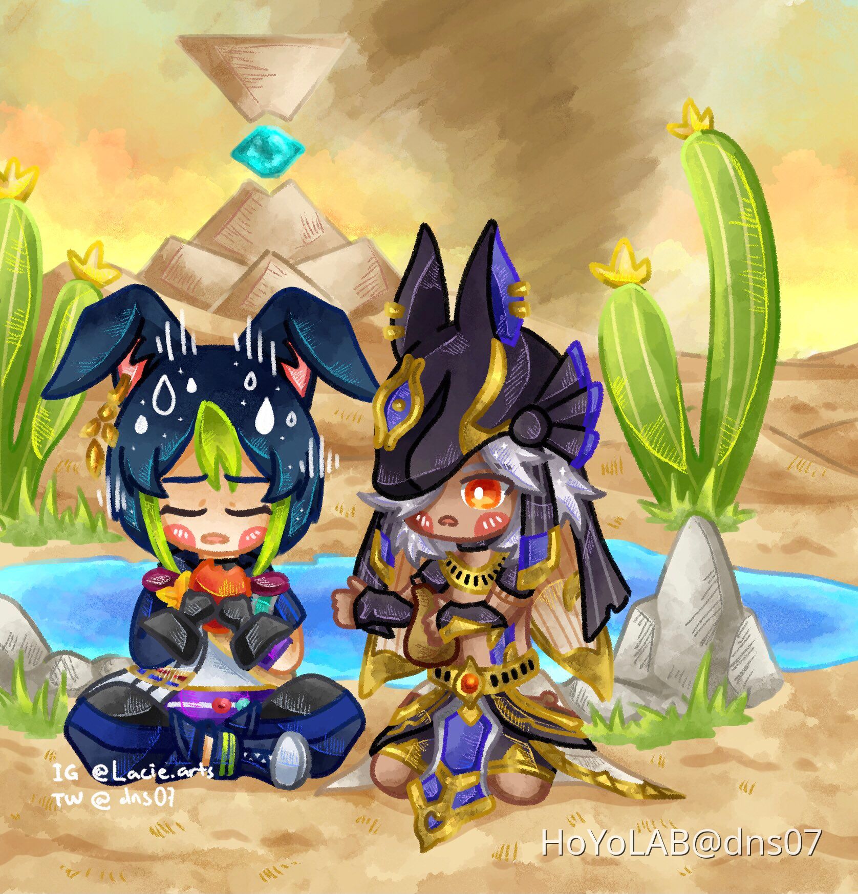 Cyno & Tignari Deserts Diary Genshin Impact | HoYoLAB