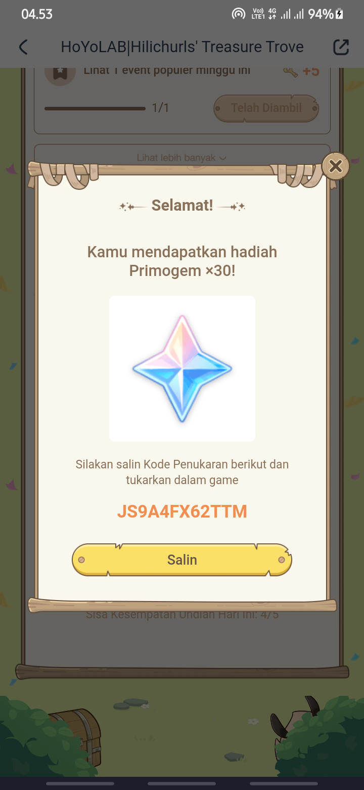 Event Treasure Hirlcurl Genshin Impact | HoYoLAB