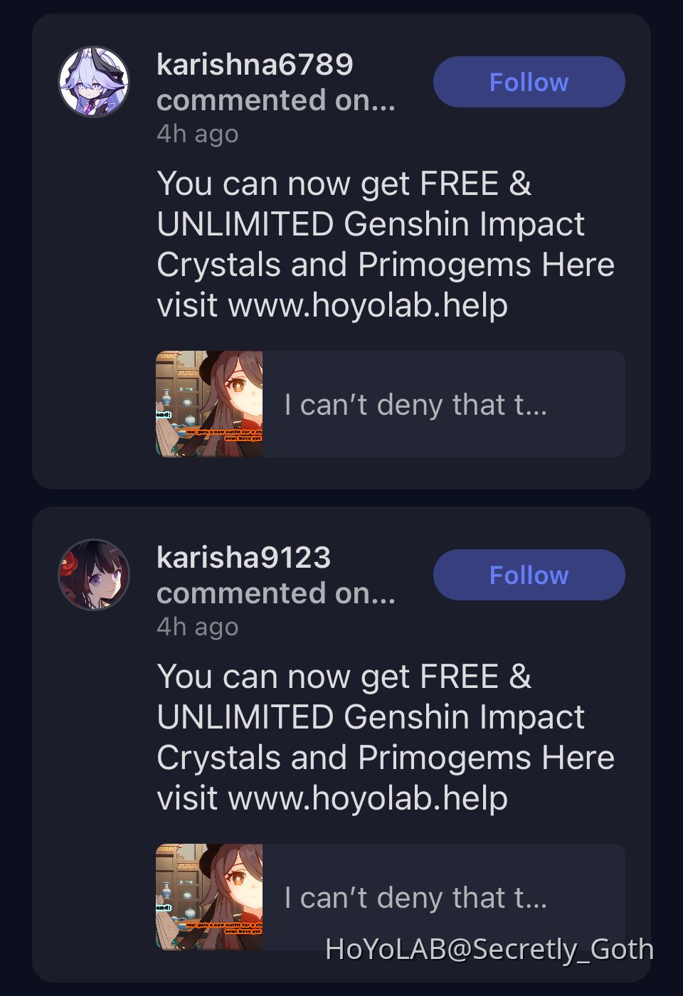 I hate these bots so much… Genshin Impact | HoYoLAB