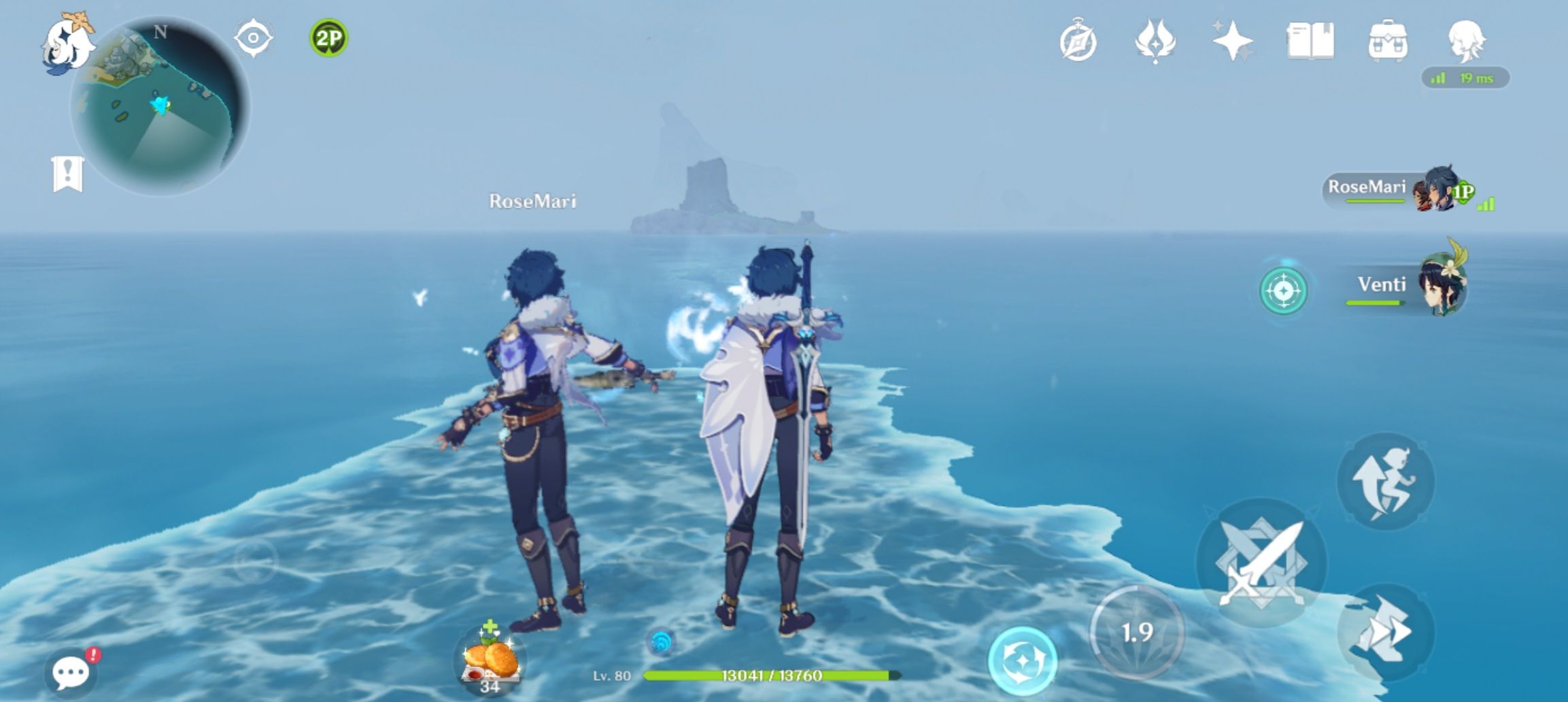 casual ice bridge co-op like the good ol' days Genshin Impact | HoYoLAB