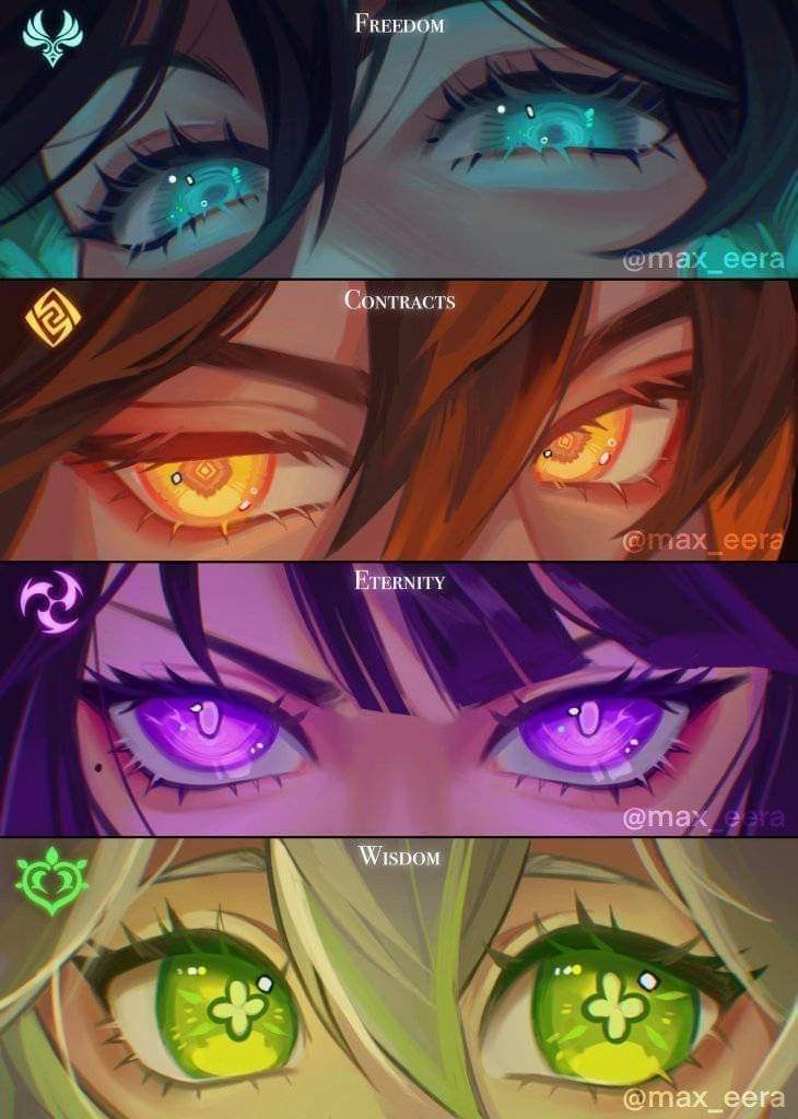 A arte dos arcontes Genshin Impact | HoYoLAB