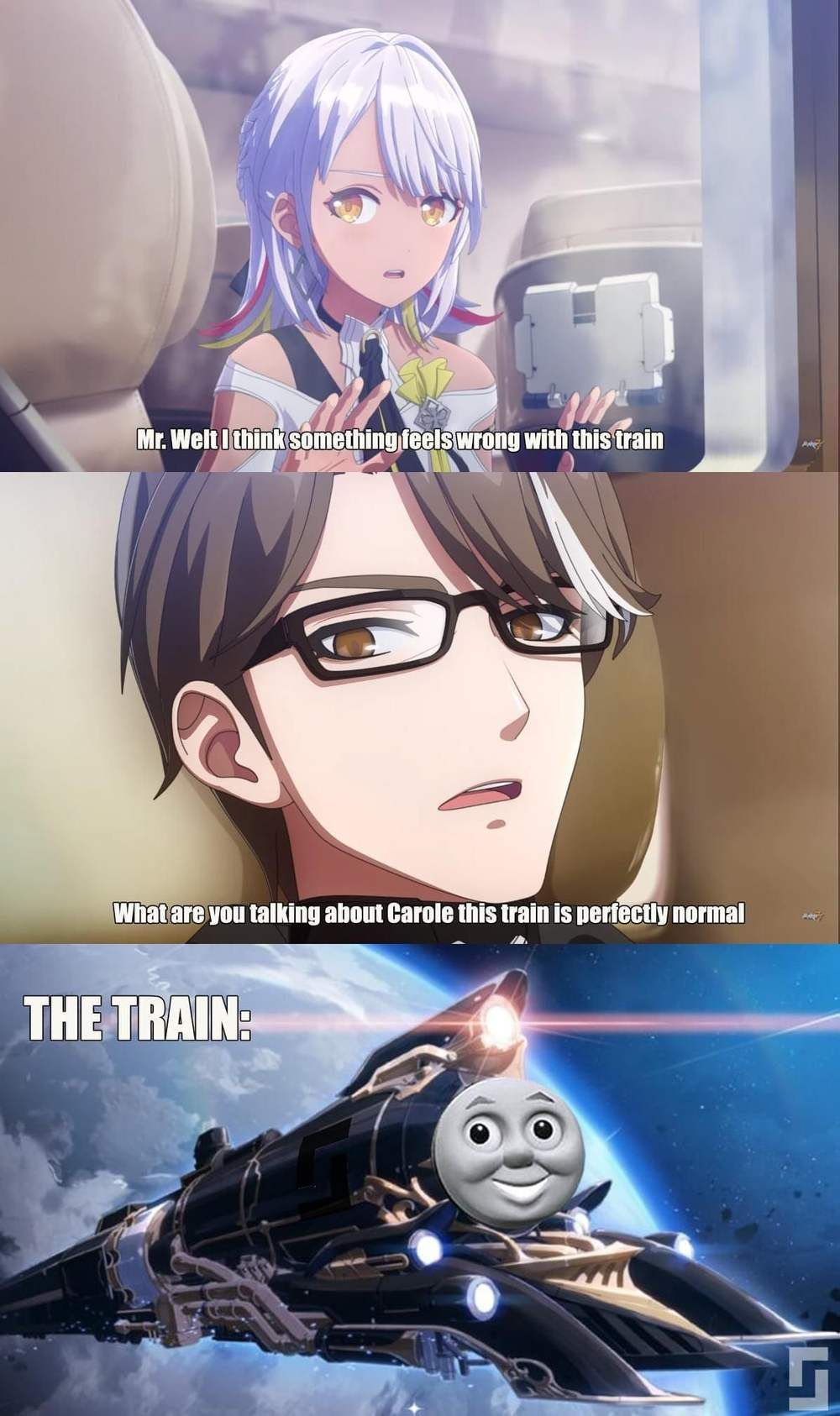 I don't get it what's wrong with the train 🤔🤔 Honkai: Star Rail | HoYoLAB