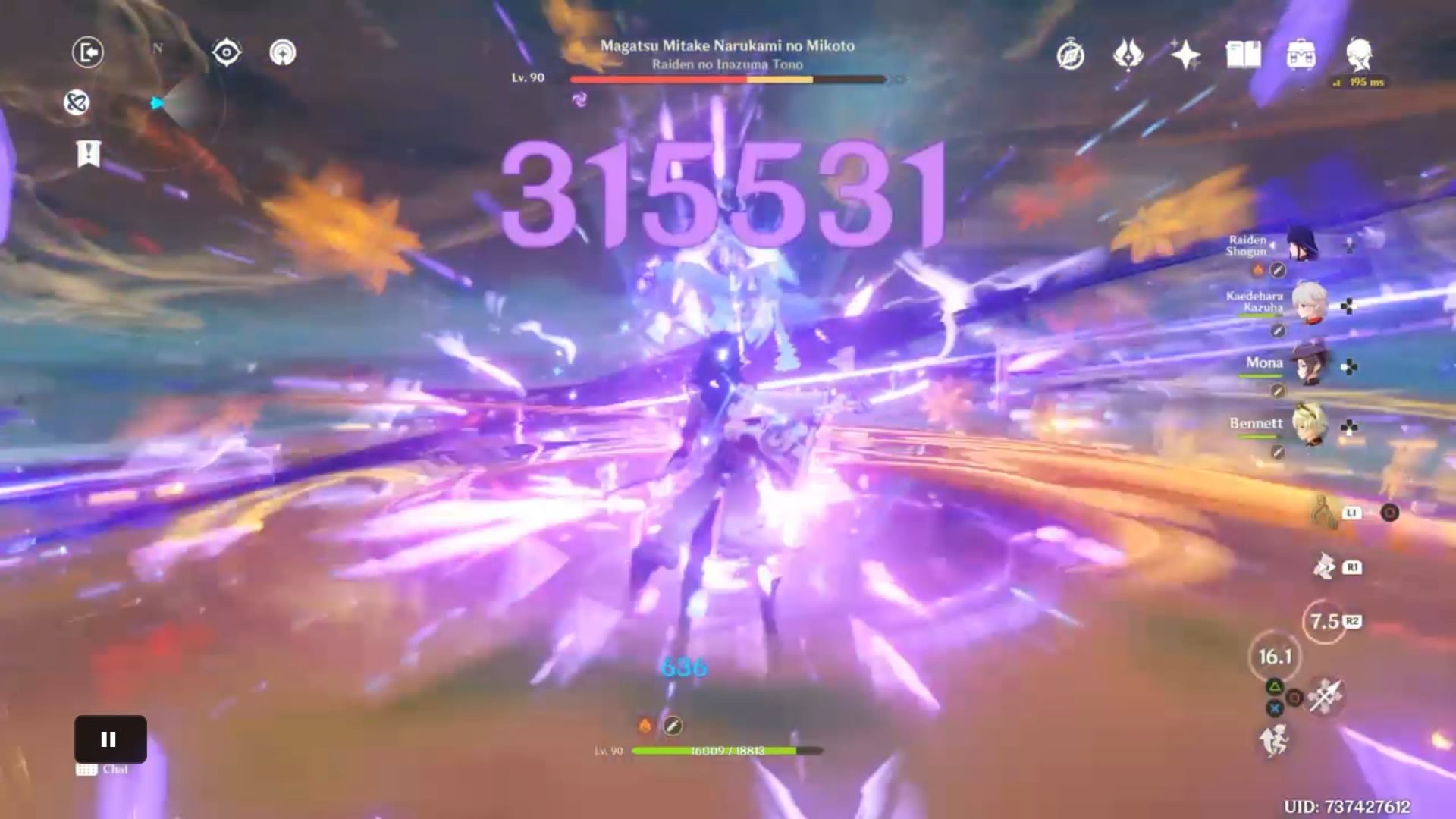 Finally 300k C0 raiden without food buff 😭 Genshin Impact | HoYoLAB