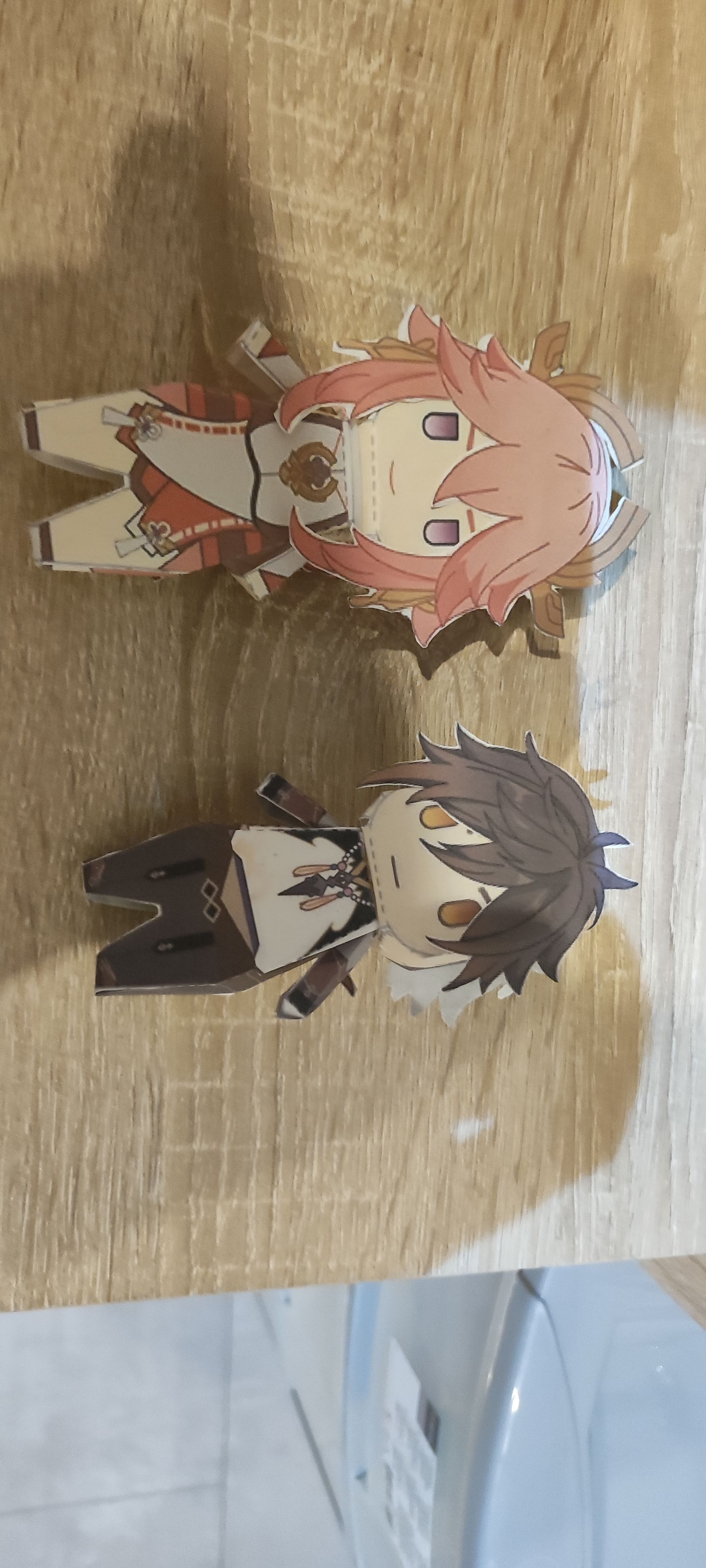 Yae miko paper and zhongli paper Genshin Impact | HoYoLAB